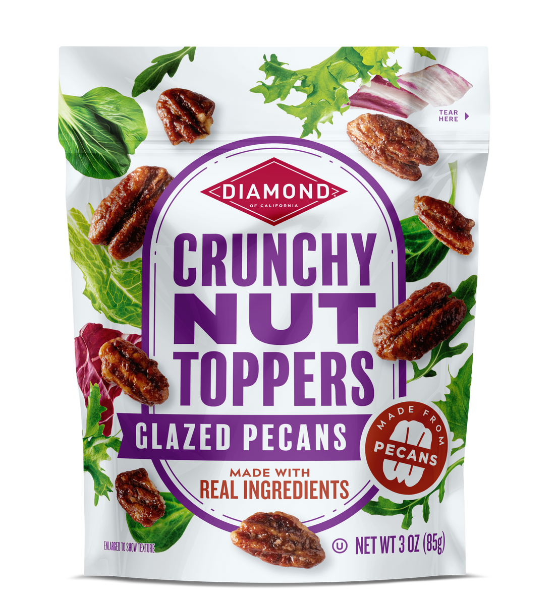 Glazed Pecan Crunchy Nut Toppers – Diamond Nuts Store