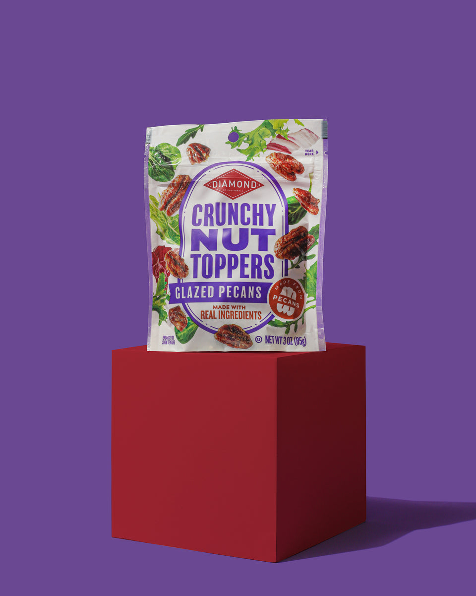 Glazed Pecan Crunchy Nut Toppers – Diamond Nuts Store