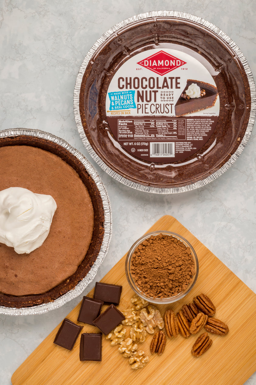 Ready to Use Chocolate Nut Pie Crust - Gluten Free – Diamond Nuts Store
